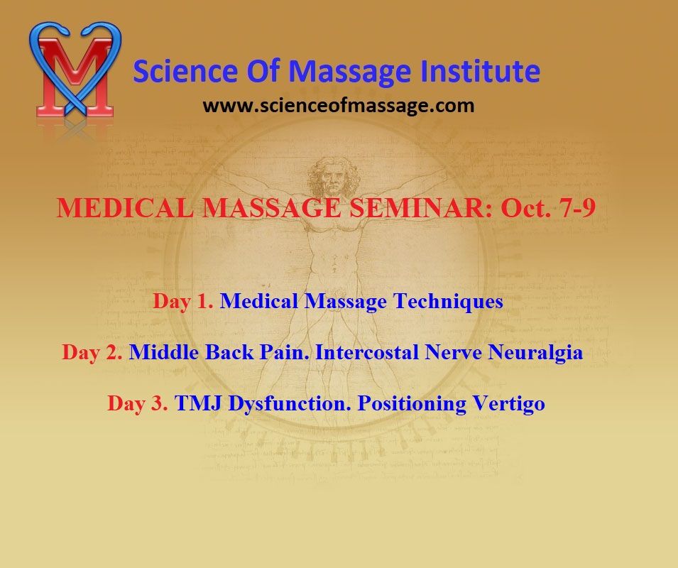 3 Day Medical Massage Workshop with Dr Ross | Arizona School of Medical ...