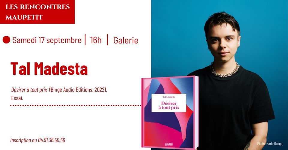 Rencontre avec le journaliste militant Tal Madesta at Maupetit Libraire ...