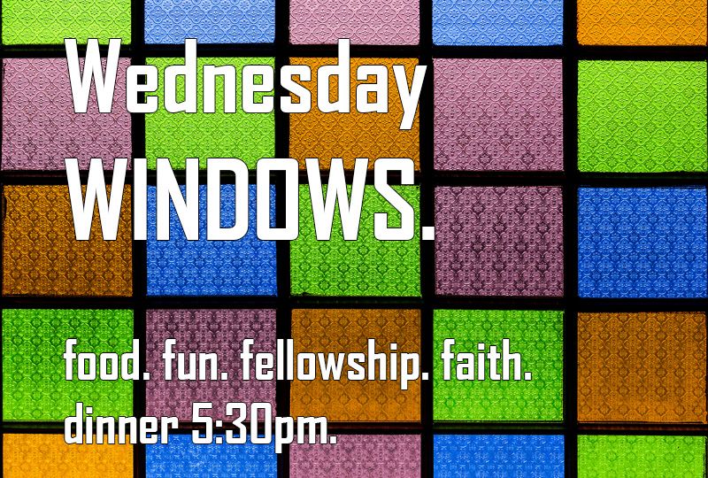 Wednesday WINDOWS | First United Methodist Church Garland | October 19 ...