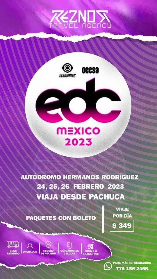 Electric Daisy Carnival 2023 Tour Pachuca at Autódromo Hermanos Rodríguez, Ciudad Nezahualcóyotl ...
