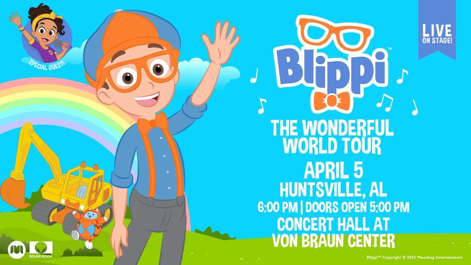 Blippi: The Wonderful World Tour | Von Braun Center, Huntsville, AL | April 5, 2023