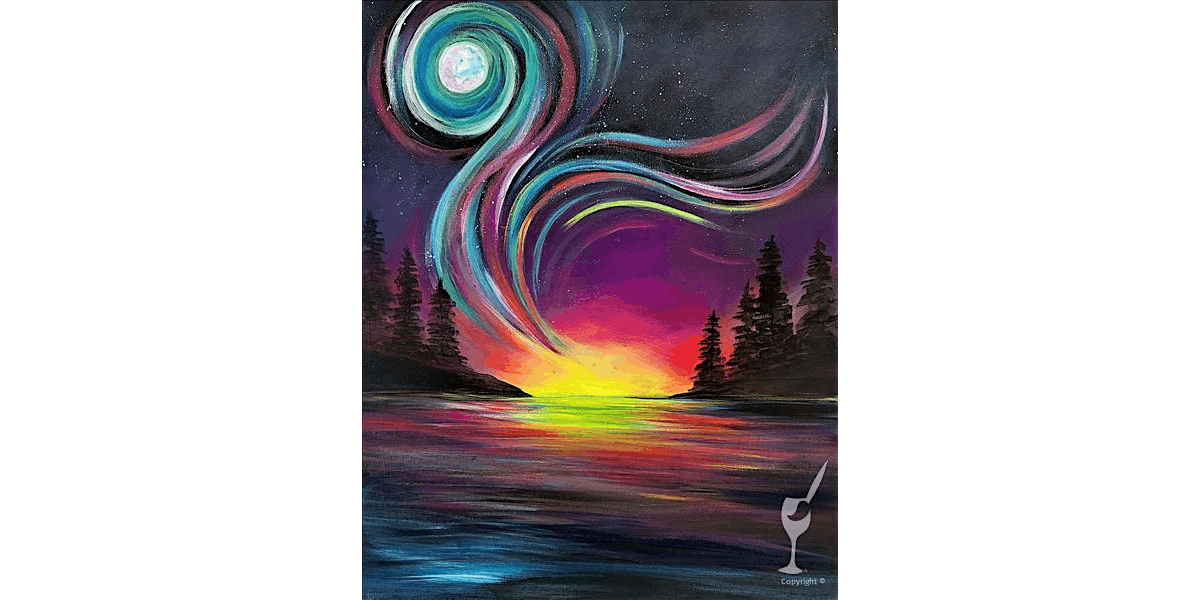 Mystic Lake Moon Reflections - Paint and Sip in Denver | Classpop!™ at ...