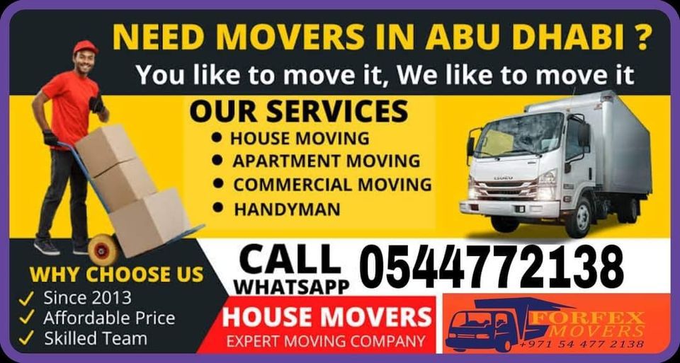 Movers in Abu Dhabi 054 477 2138 at Abu Dhabi - Emirates on 22nd ...