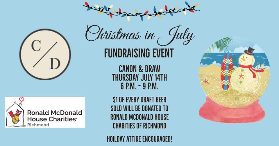 Christmas in July - RMHC Fundraising Night at Canon & Draw Brewing ...
