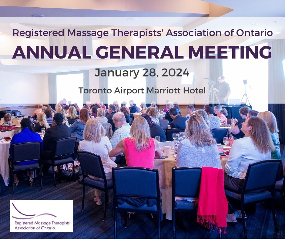 Annual General Meeting 2024 at Registered Massage Therapists ...