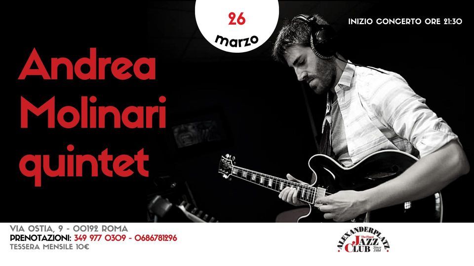 Andrea Molinari quintet | ALEXANDERPLATZ JAZZ CLUB at Alexanderplatz ...