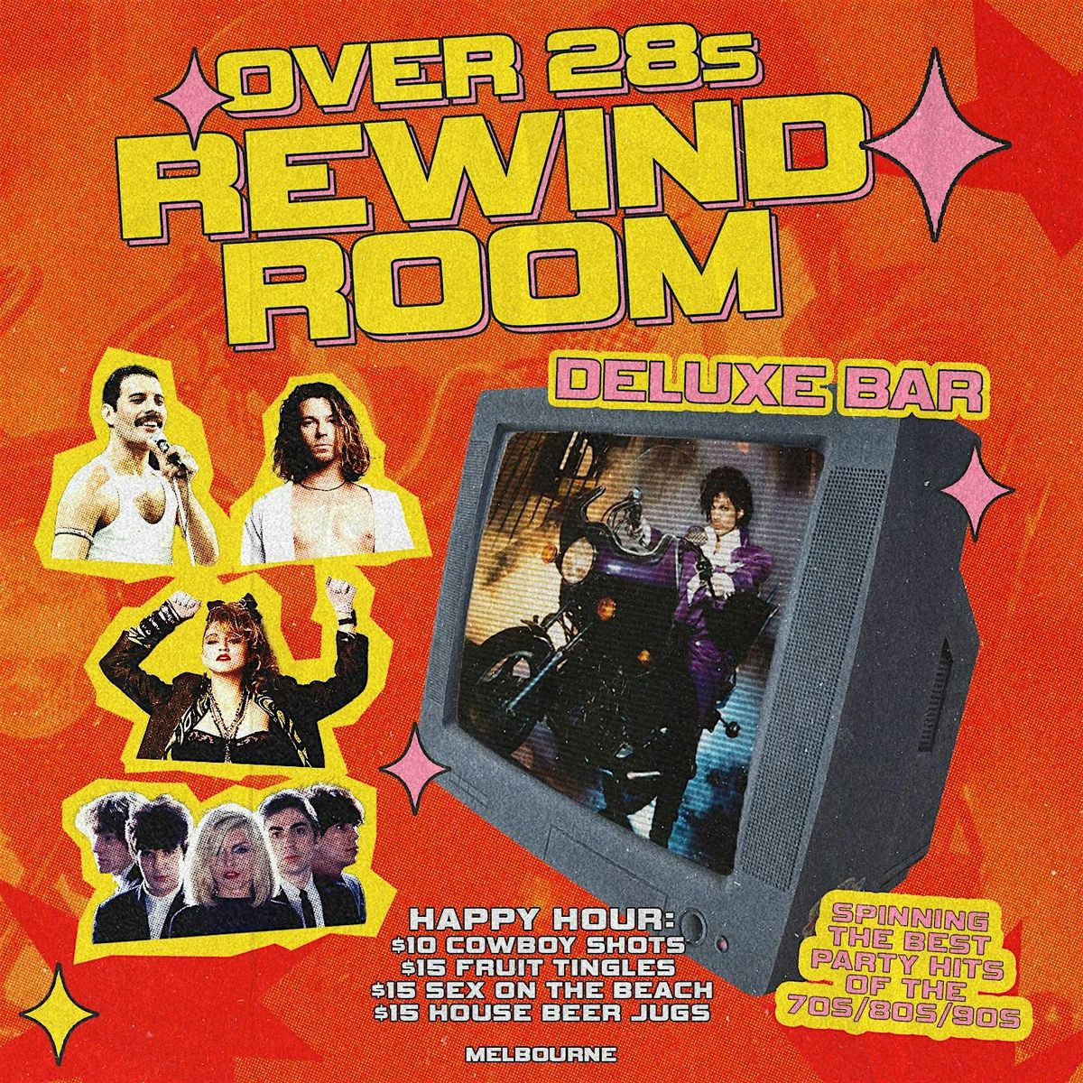 OVER 28s REWIND ROOM DELUXE 70S / 80S / 90S MOONEE PONDS MELBOURNE at ...