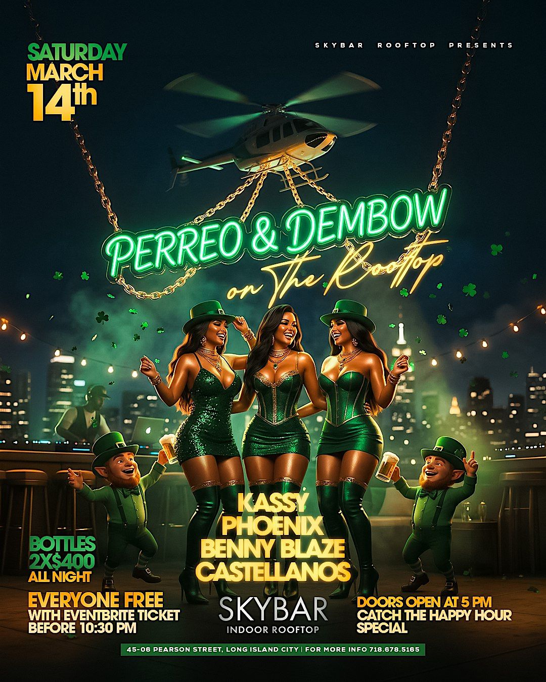 Perreo & Dembow Rooftop Party Skybar LIC | NYC Events Guide at Skybar ...