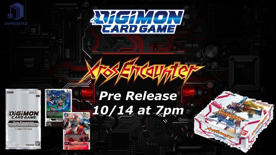 Digimon: Xros Encounter Prerelease Event at Express TCG, Augusta on ...