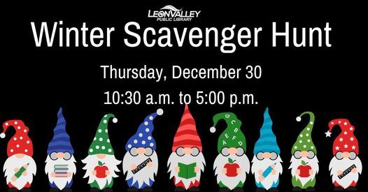 Winter Gnome Scavenger Hunt | Leon Valley Public Library | December 30 ...