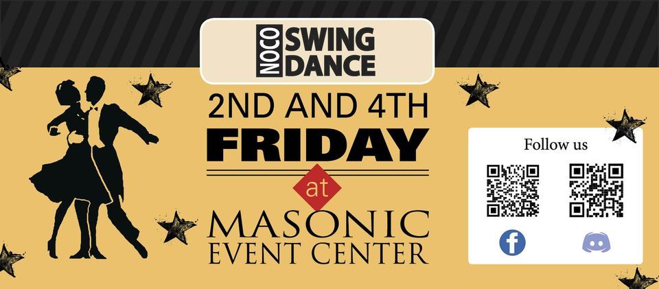 NoCo Swing Dance | Ft Collins Masonic Temple, Fort Collins, CO | August 12, 2022