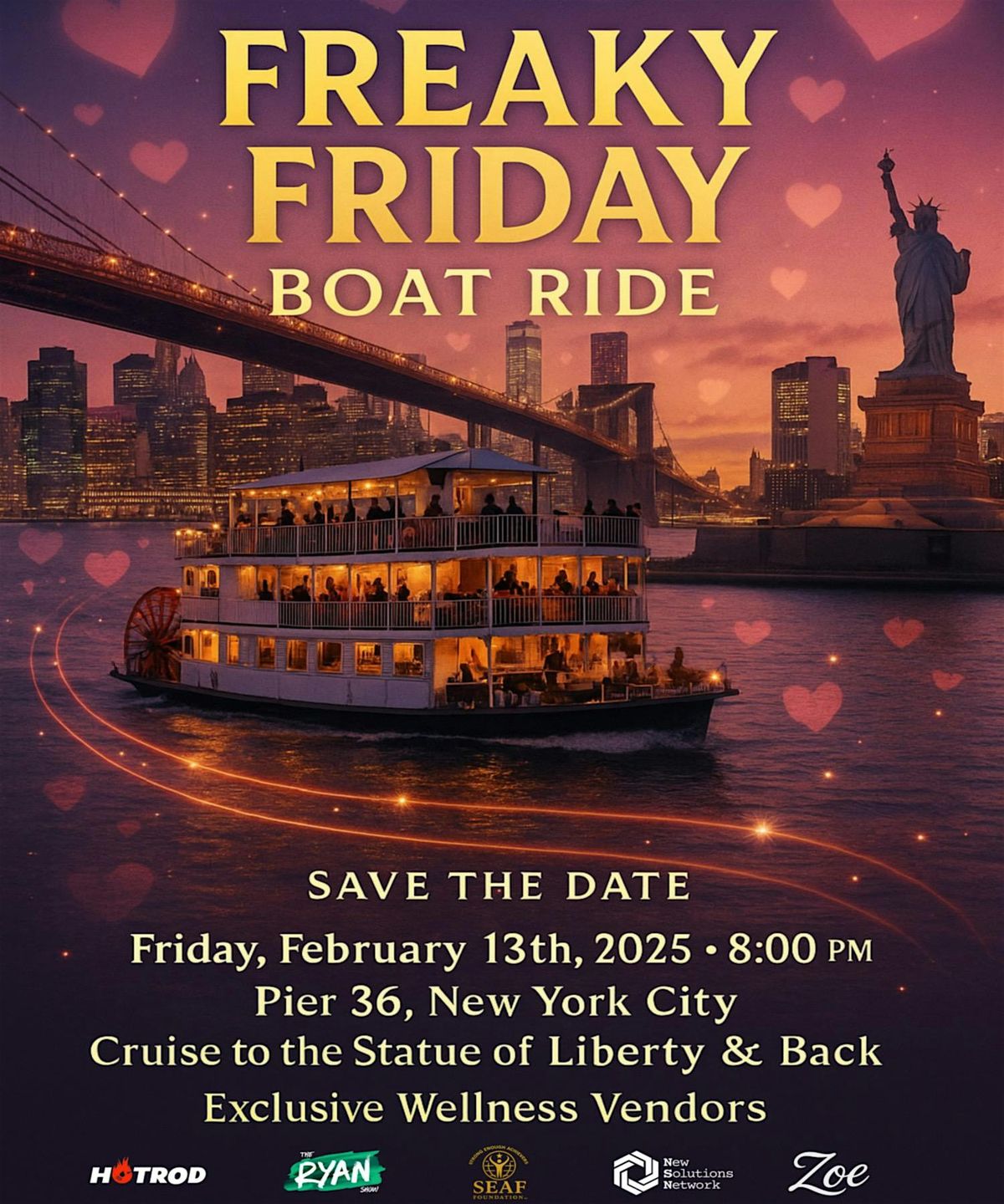 FREAKY FRIDAY BOAT RIDE at Liberty Harbor Marina Boatyard, Jersey City ...