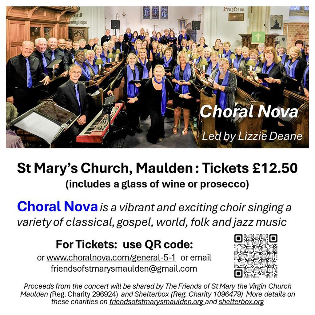 Choral Nova Summer Concert St Marys Church Maulden Bedfordshire at St ...