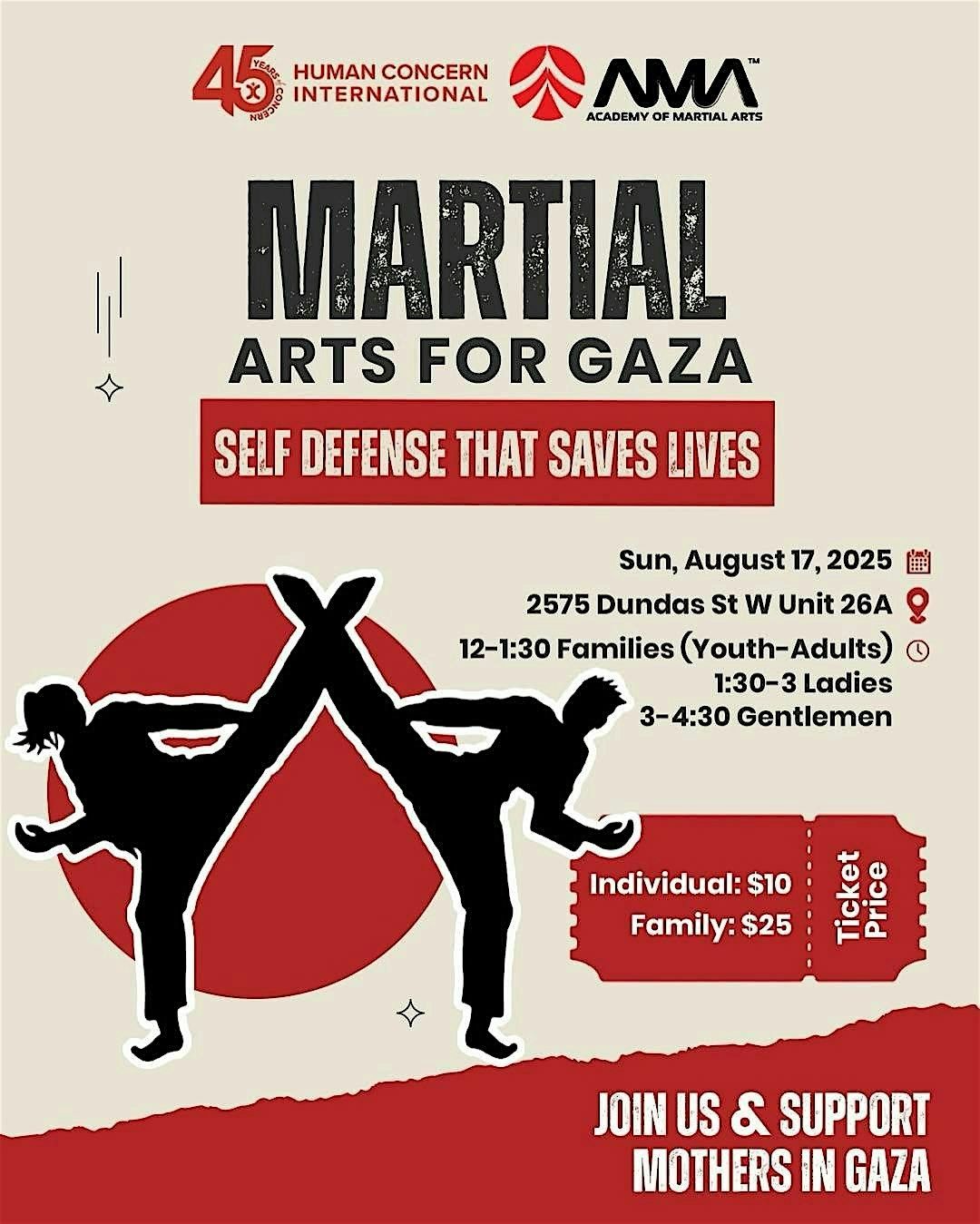 Combat for Compassion: HCI x AMA Fundraiser for Gaza Winter Relief at ...