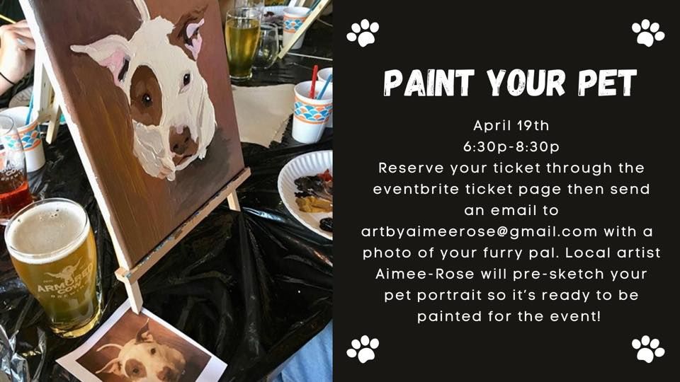 Paint Your Pet @ Armored Cow | Armored Cow Brewing Co., Charlotte, NC ...