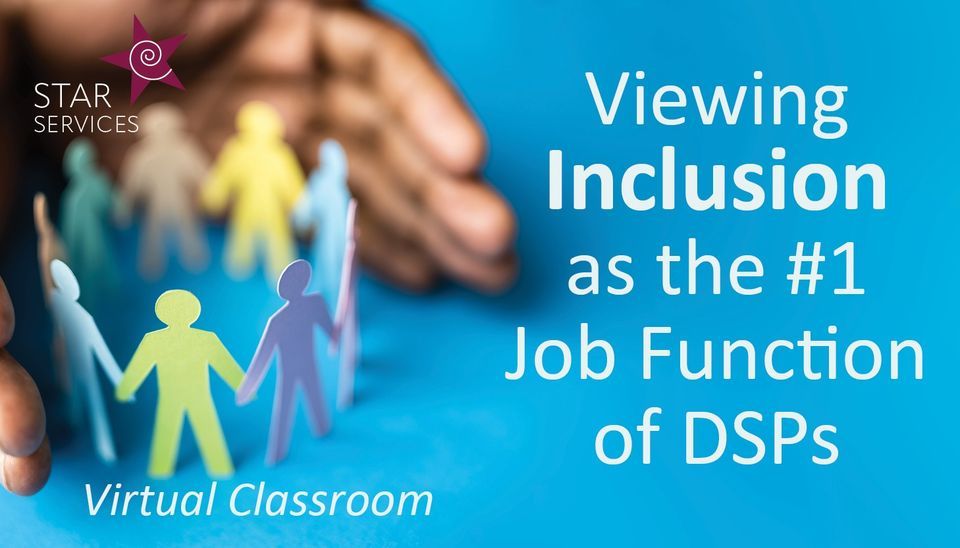 Viewing Inclusion As The 1 Job Function Of Dsps Virtual Classroom At