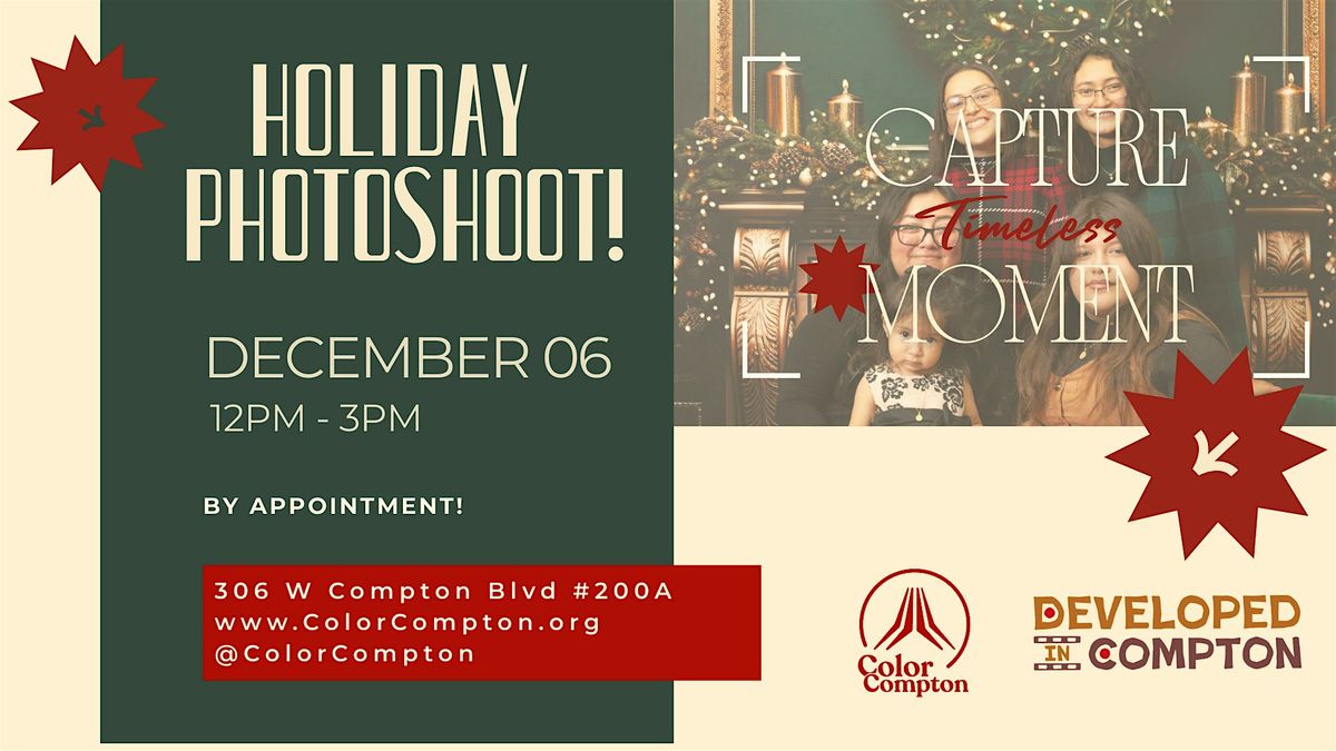 2025 Holiday Photoshoot at Color Compton on 6th December, 2025