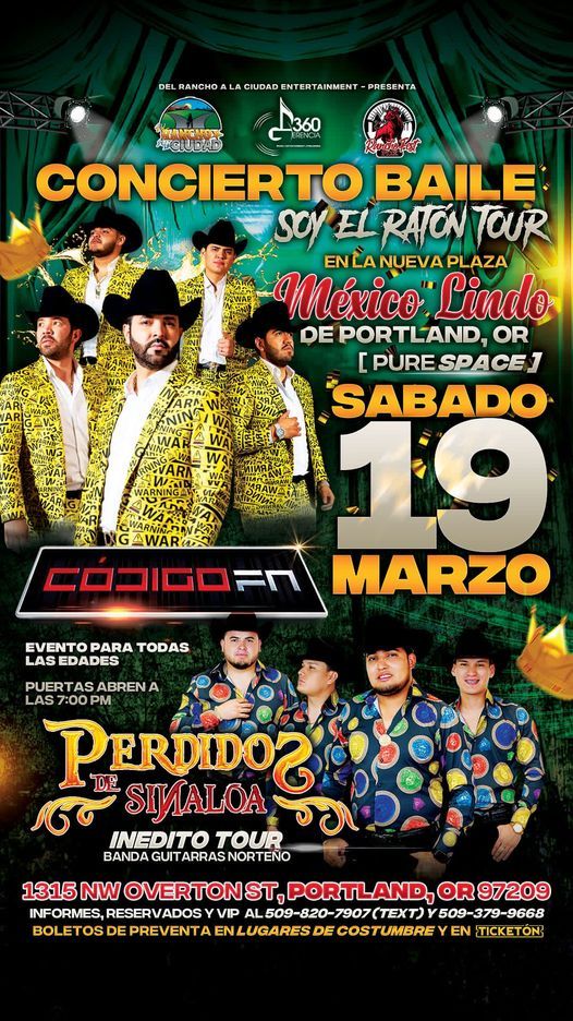 Soy El Raton Tour - Concierto / Baile - Codigo FN Y Perdidos De Sinaloa ...
