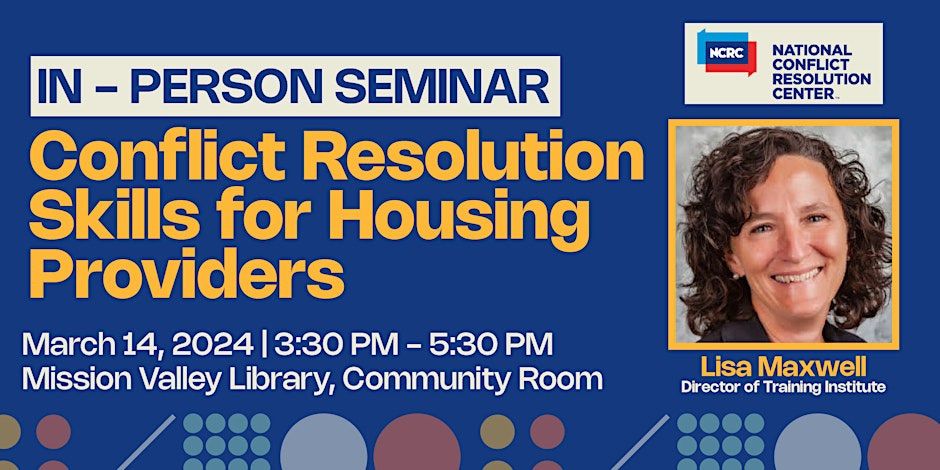 Conflict Resolution Skills for Housing Providers | Mission Valley ...