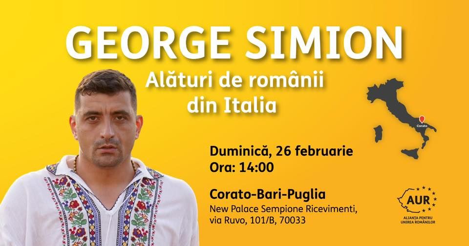 GEORGE SIMION la CORATO | New palace Sempione, Molfetta, AP | February ...