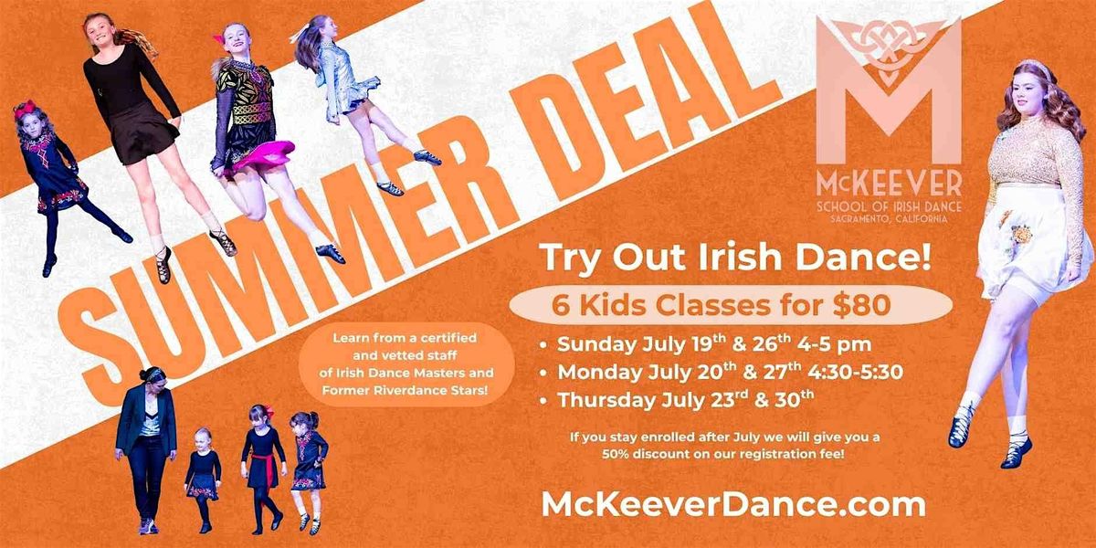 Irish Dance Classes for Kids - Summer Deal at McKeever School of Irish ...