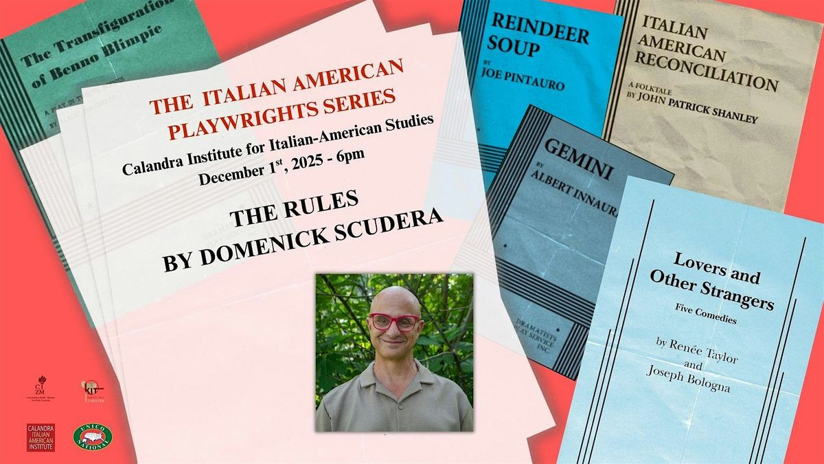 The Italian american Playwrights Series part 2 at Calandra Institute ...