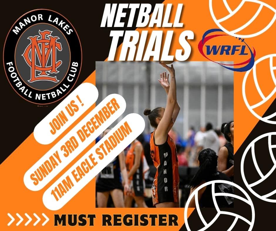 Netball Trials for WRFNL at Eagle Stadium, Werribee, Melton South on ...