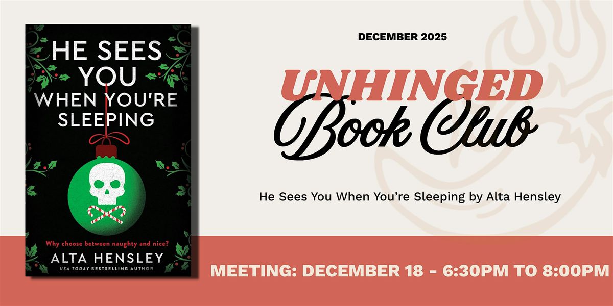 Unhinged Book Club at The Well Red Damsel at The Well Red Damsel: A ...