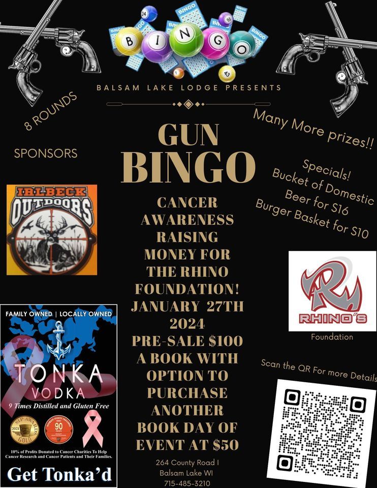 Gun Bingo | Balsam Lake Lodge & Restaurant | January 27, 2024