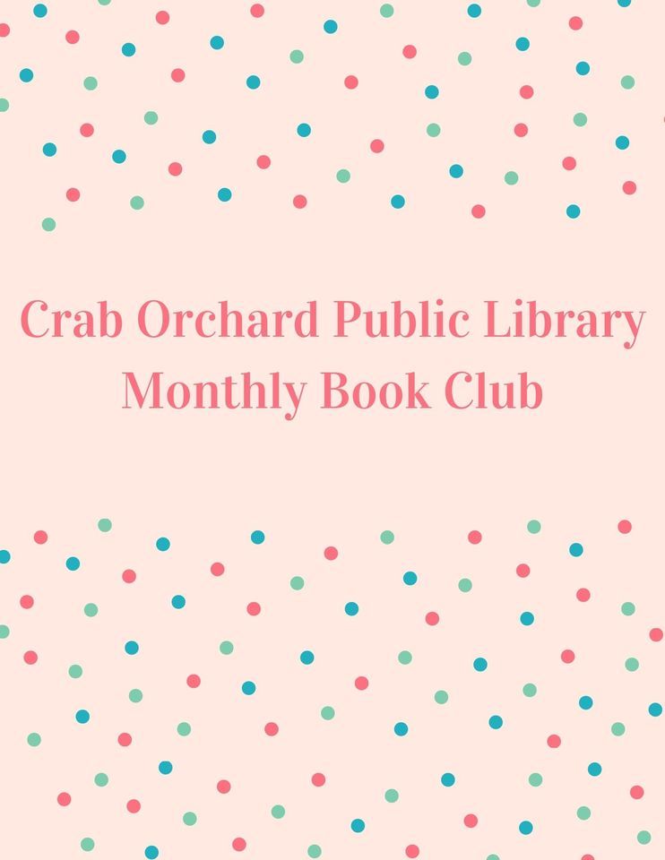 Book Club | Crab Orchard Public Library, Marion, IL | May 15, 2023