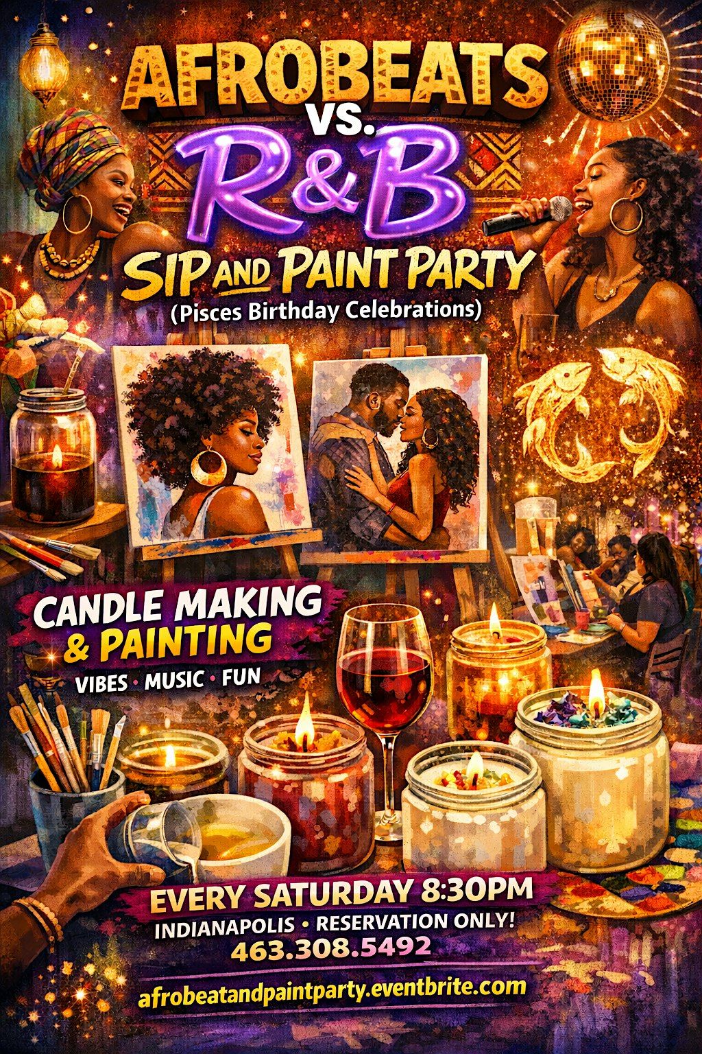 SIP AND DAY / CANDLE MAKING DAY PARTY AFROBEATS VS. R & B at PHIRI ART ...