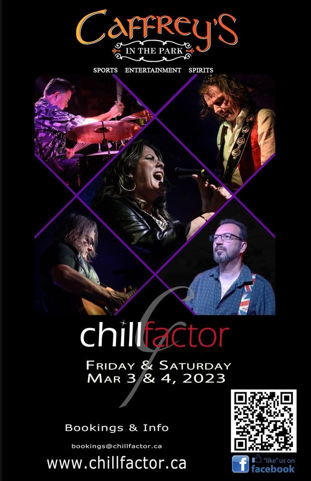 chillfactor @ Caffreys in the Park - Mar 3 & 4 | Caffrey's, Sherwood ...