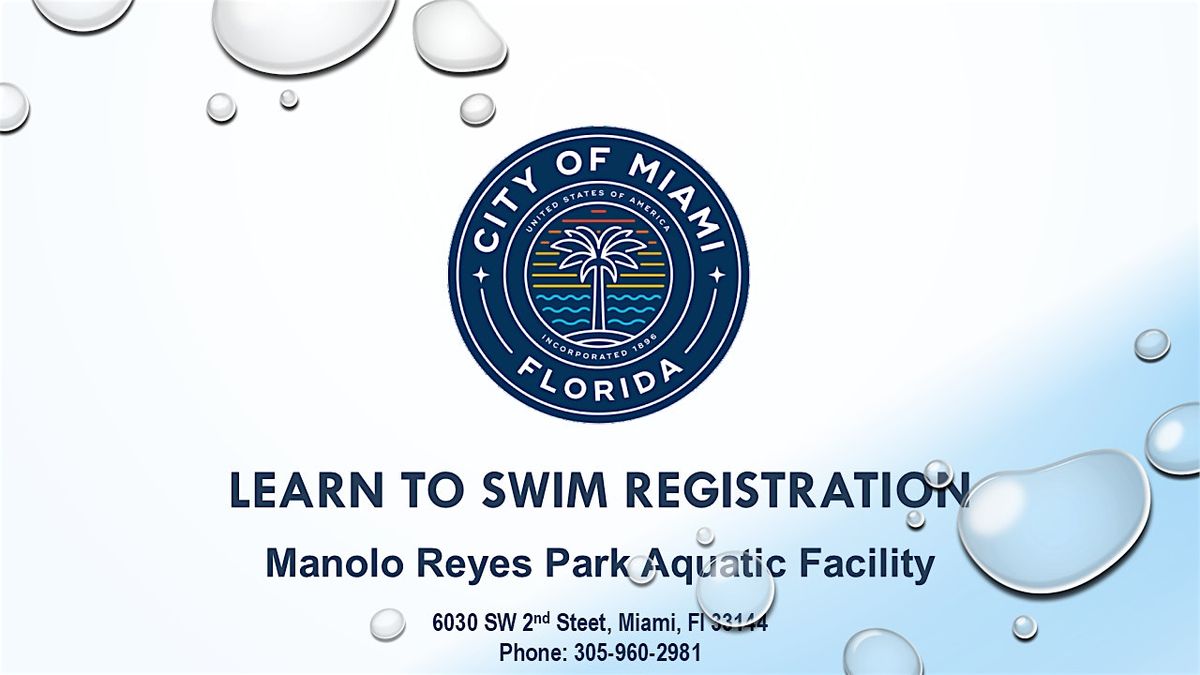 Manolo Reyes Park Pool_ Level 1 Swim Class Monday/Wednesday (5:00-5 ...