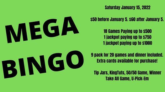 MEGA BINGO at Thurmont Carnival Grounds on 15th January, 2022