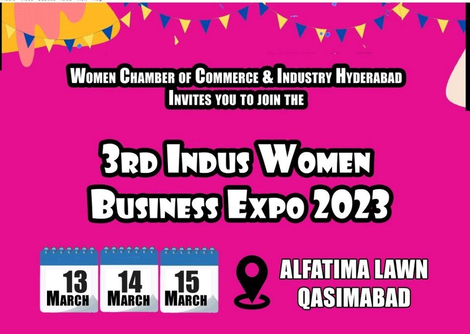3rd Indus Women Business Expo 2023 | Al Fatima Lawn, Hyderabad, SD ...