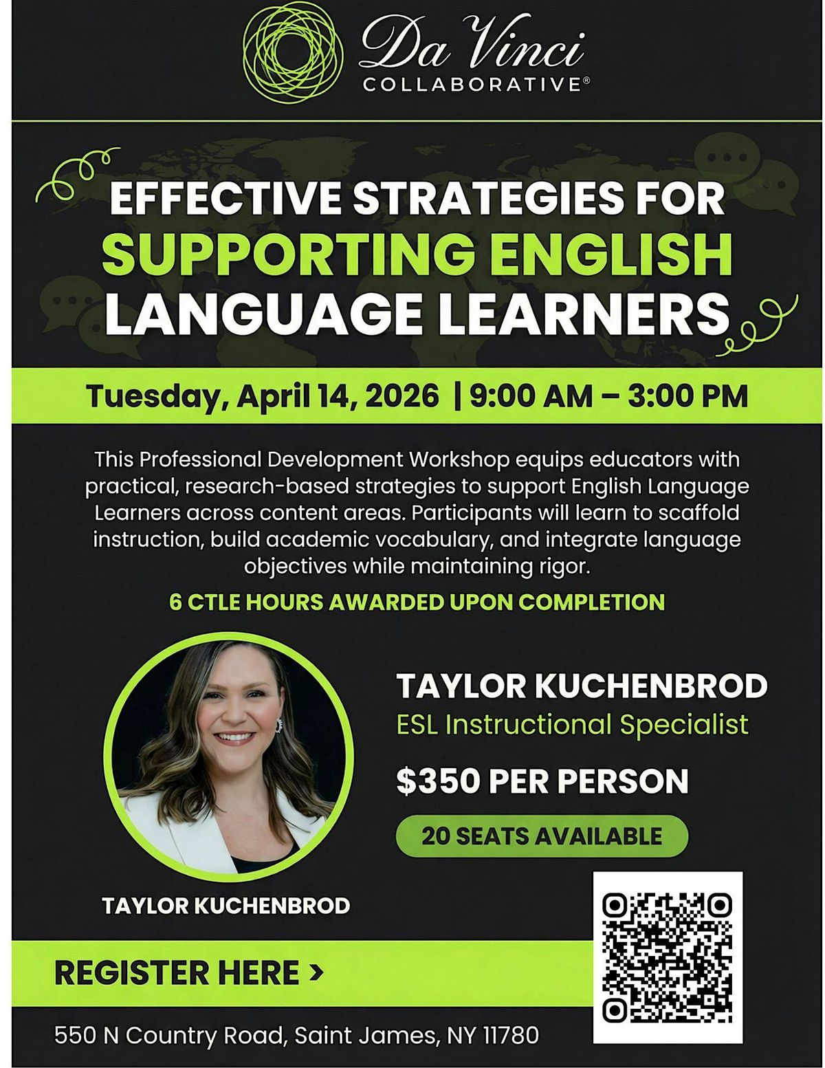 Supporting English Language Learners: Professional Development at 550 N ...