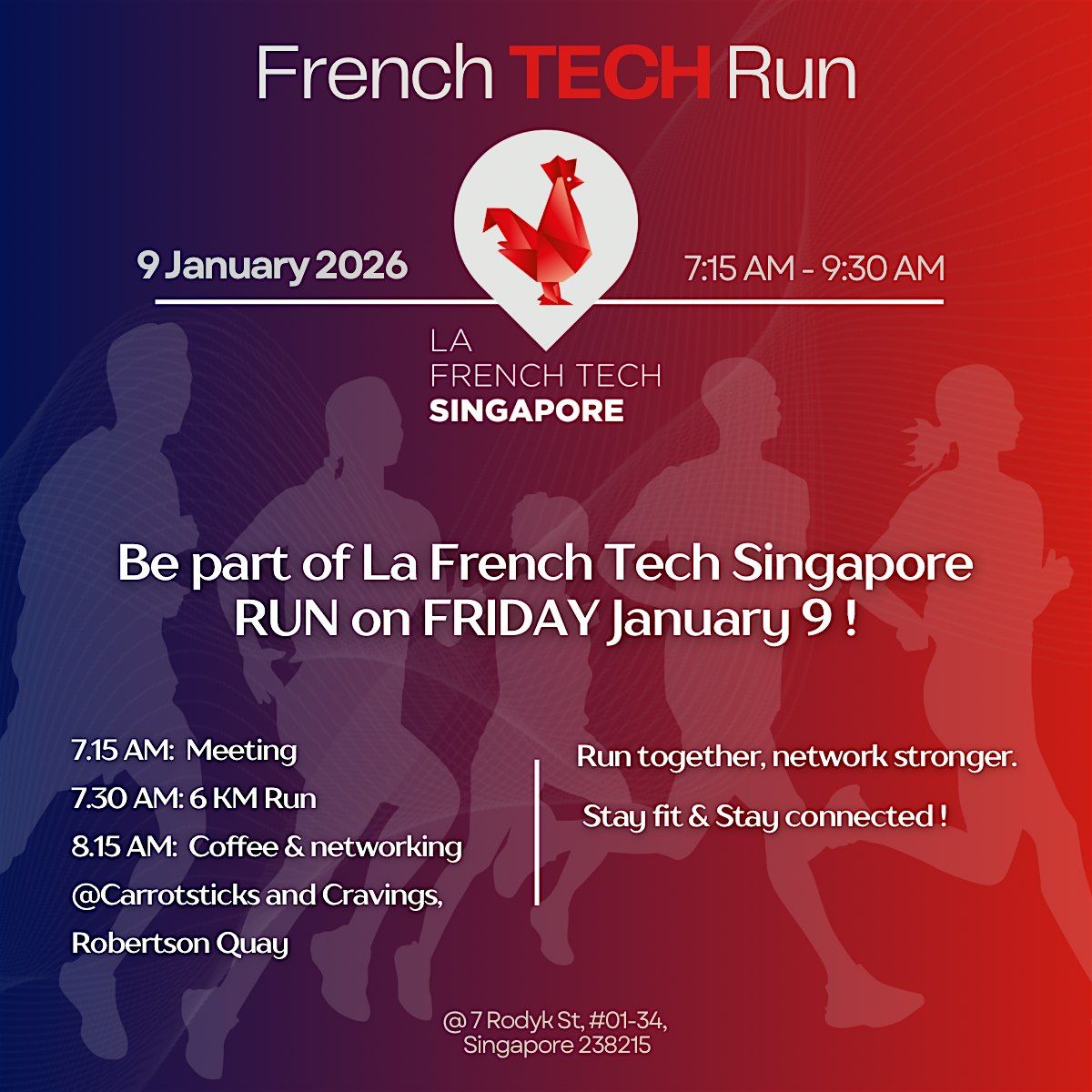 French Tech RUN - 2026 Kick-Off at Carrotsticks and Cravings Robertson ...