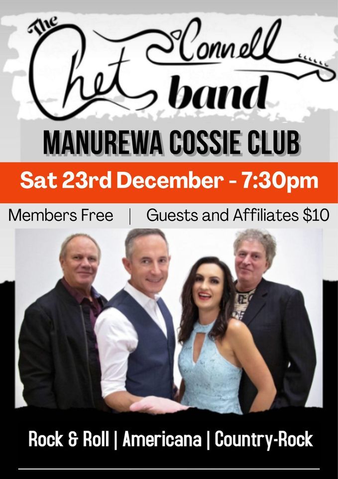 The Chet OConnell Band | Manurewa Cosmopolitan Club, Pukekohe East, AU ...
