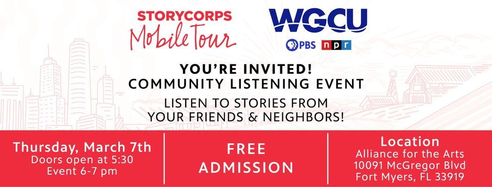 StoryCorps Mobile Tour: Fort Myers Community Listening Event at ...