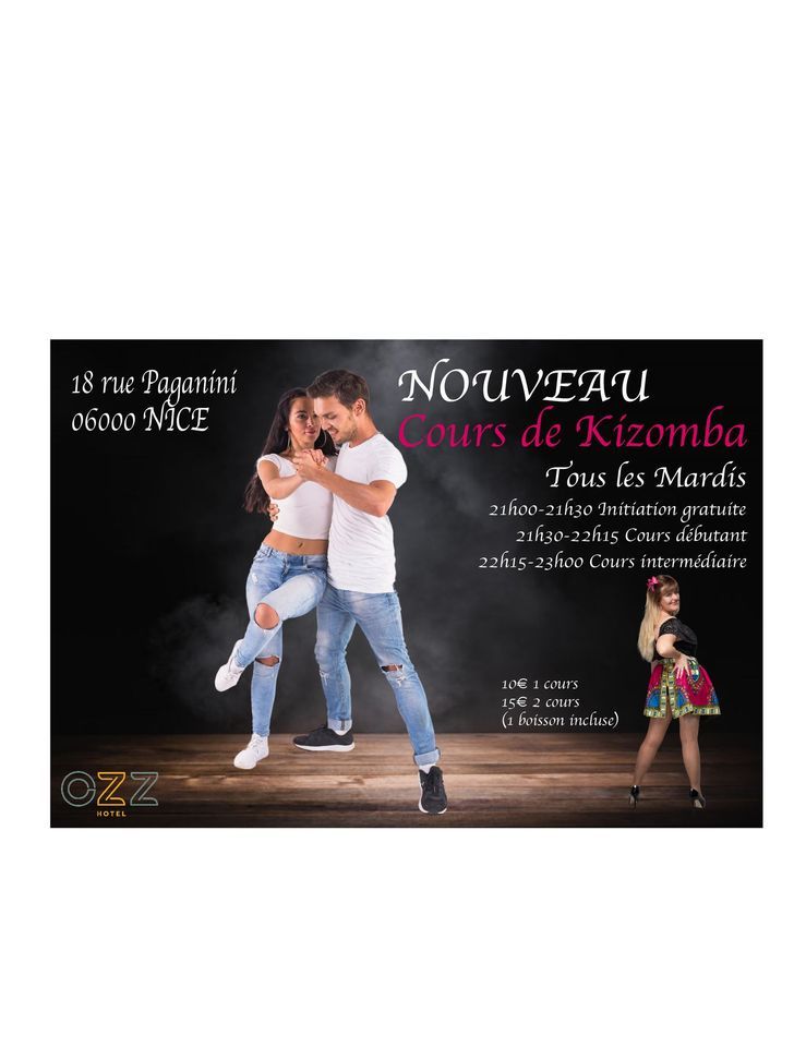 Cours de Kizomba | Hostel Ozz by HappyCulture, Nice, PR | February 28, 2023