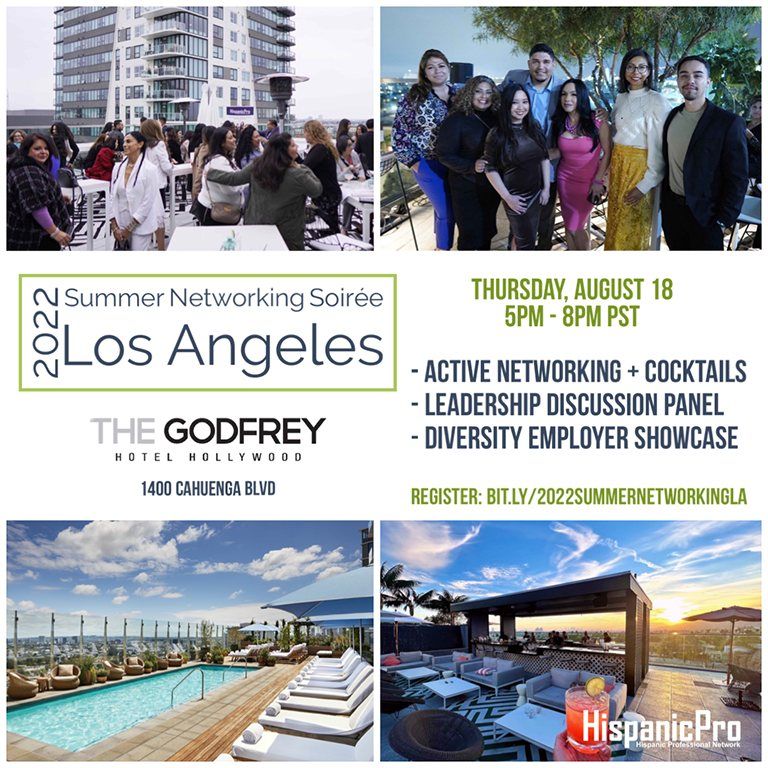 2022 Summer Networking Soiree - Los Angeles at Godfrey Hotel Hollywood ...
