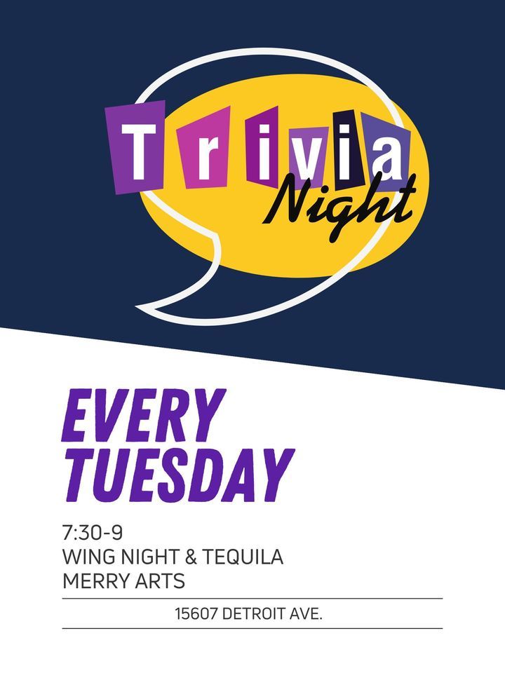 BURNING RIVER SOUND TRIVIA at Merry Arts Pub & Grille, Lakewood on 9th ...