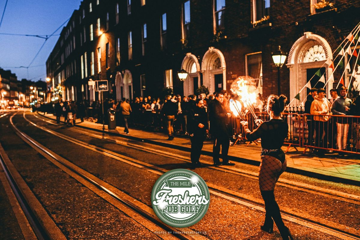 Dublins Biggest Welcome Party// The Mile Freshers Pub Golf 2024 at Dtwo ...