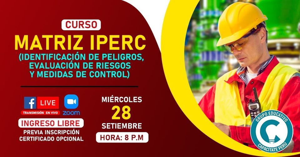 Curso Gratuito: Matriz IPERC | online | March 30, 2022