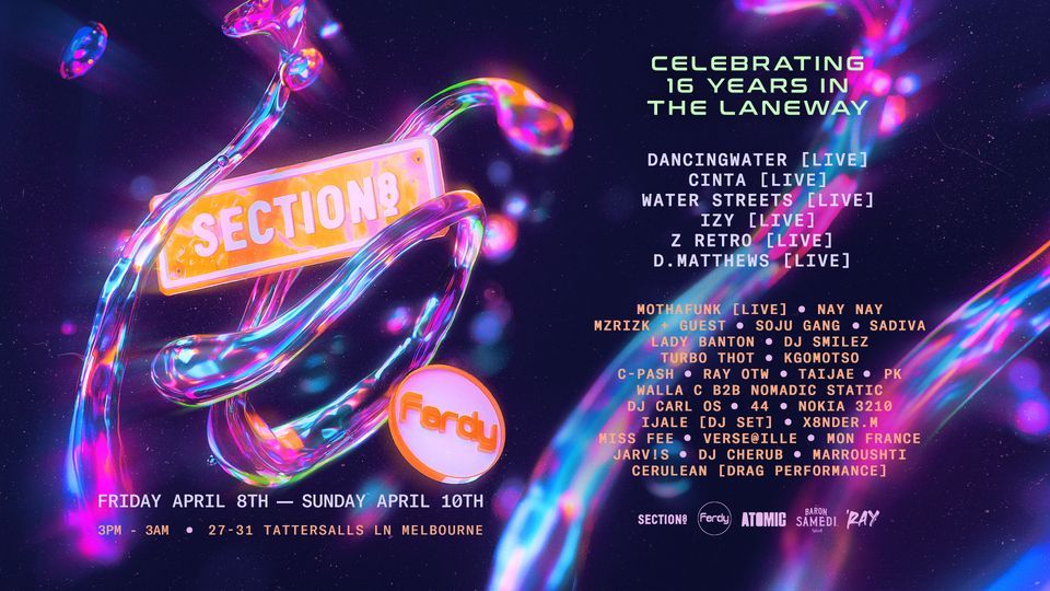 16 YEARS IN THE LANEWAY at Section 8, Melbourne on 8th April, 2022