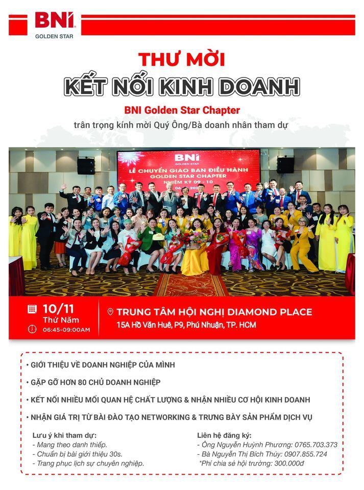 NGÀY HỘI KẾT NỐI KINH DOANH MỞ GOLDEN STAR CHAPTER | Diamond Place ...