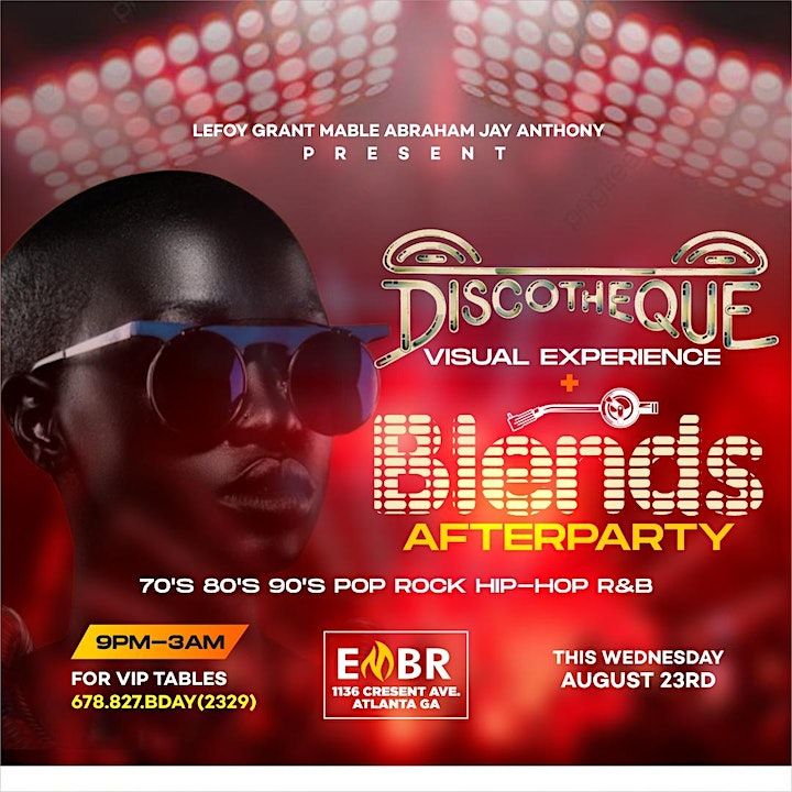 BLENDS + DISCOTHEQUE Wednesday Nights exclusively @EMBR! at The All-New ...