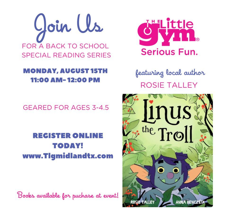 Special Reading Series - Linus the Troll | The Little Gym of Midland ...