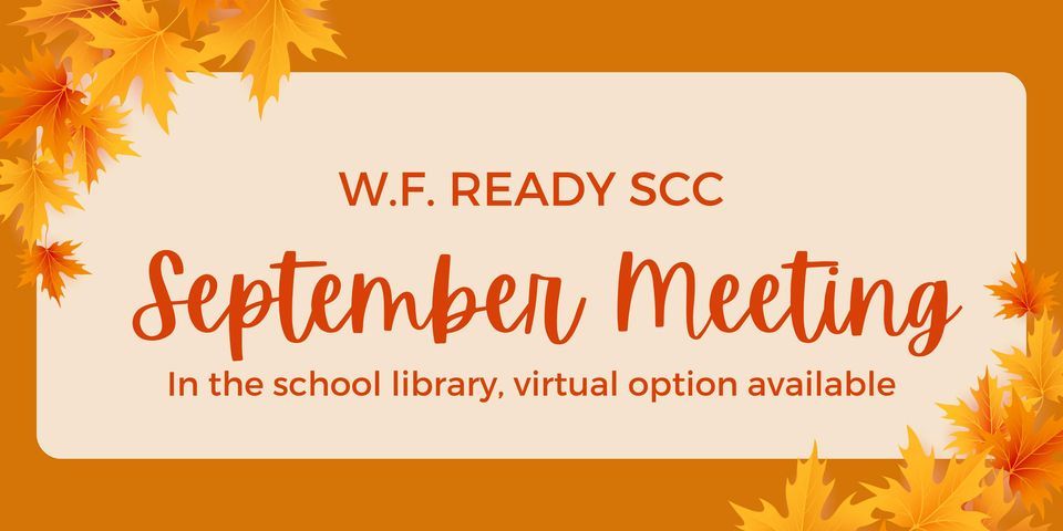 W.F. Ready School Community Council Meeting | WF Ready SCC, Regina, SK ...