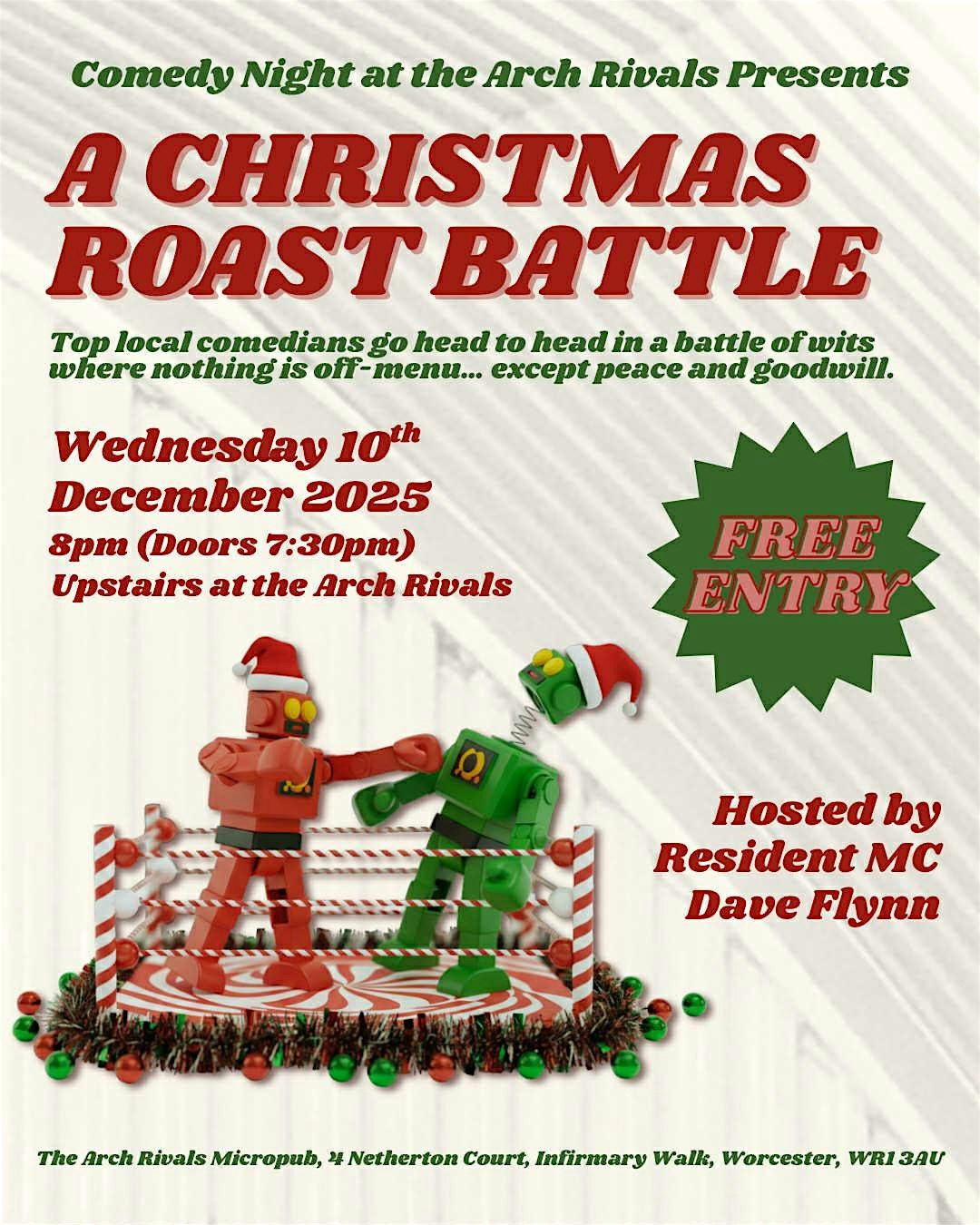 Christmas Roast Battle 2025 at The Arch Rivals Brewing Company Ltd ...